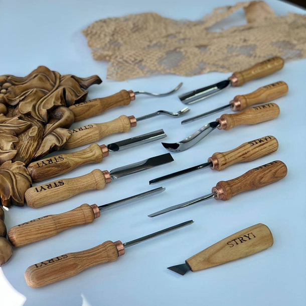 Wood Carving Kit - 12-Piece Versatile Toolset by STRYI Profi | Shop ...